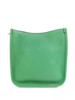 Prada Mini Logo-plaque Leather Shoulder Bag - Green