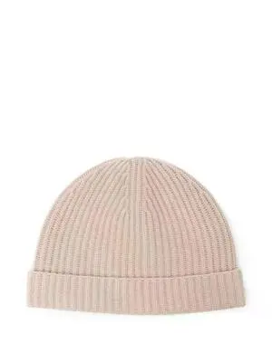 N.peal Ribbed-knit Beanie Hat - Neutrals