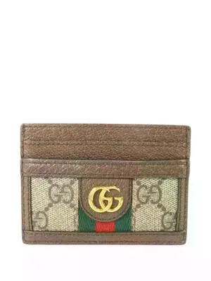Gucci Ophidia Gg Card Case - Brown