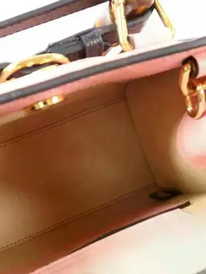 Gucci Diana Bamboo Tote Bag - Pink