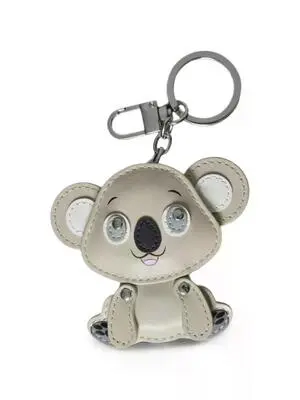Max Mara Koala-motif Leather Keychain - Neutrals