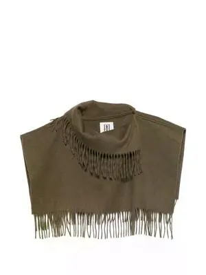 BY MALENE BIRGER Fringed Cape Scarf - Green
