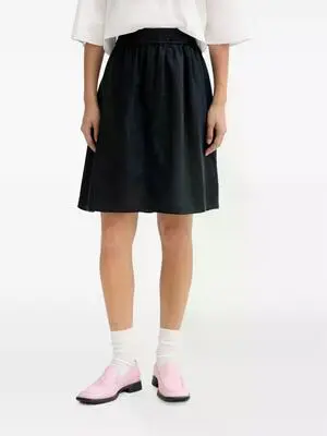 Marc O'polo Elasticated-waistband Mini Flared Skirt - Blue