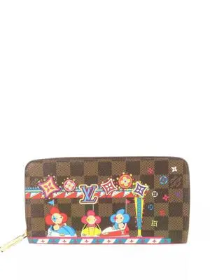 LOUIS VUITTON Long Zippy Vivienne Damier Ebène Wallet - Brown