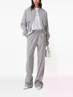 GAELLE PARIS Logo-embroidered Zipped Bomber Jacket