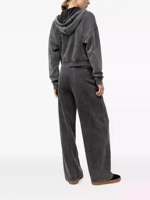Hugo Wide-leg Jogpants In Soft Cotton Blend