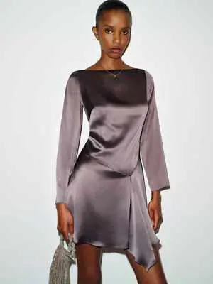 REFORMATION Kline Silk Dress