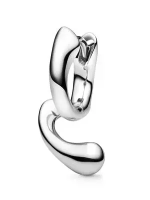 MARIA BLACK Coily Huggie Earring - Silver