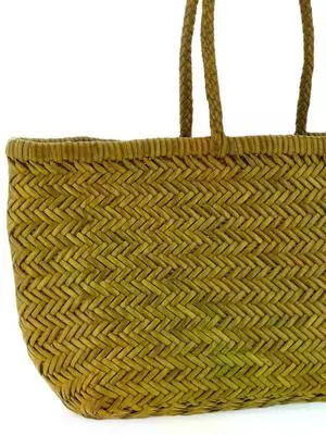 Dragon Diffusion Big Bamboo Triple Jump Woven Leather Tote Bag