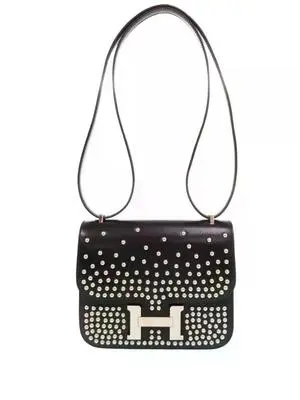 Hermès 2024 Mini Box Calf Cloute Constance Iii 18 Crossbody Bag
