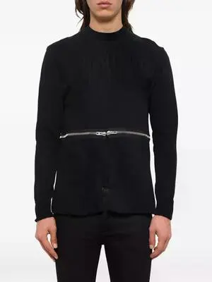 Givenchy Zip Detail Sweatshirt - Black