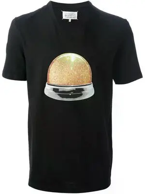 MAISON MARGIELA Snow Globe Print T-shirt - Black