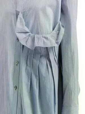 Y’s Striped Pleated Shirt