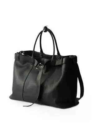 Prada Buckle Antiqued Nappa Leather Bag