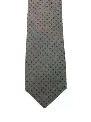 BARBA NAPOLI Micro-pattern Silk Tie