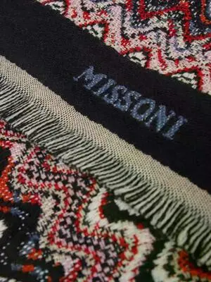 Missoni Zigzag Knit Wool Scarf
