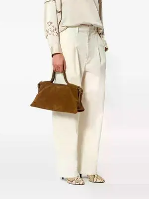 Isabel Marant Étoile Pipa M Suede Bag - Brown