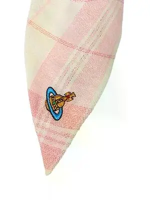 VIVIENNE WESTWOOD Large Check-pattern Orb-patch Scrunchie