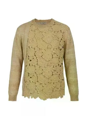 Valentino Garavani Floral-lace Layered Sweater