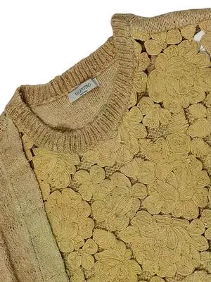 Valentino Garavani Floral-lace Layered Sweater