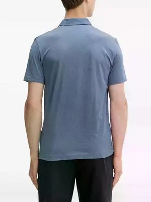Marc O'polo Logo-embroidered Slub-texture Polo Shirt