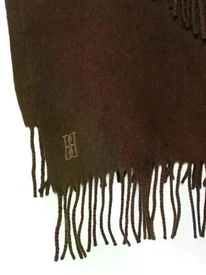 BY MALENE BIRGER Fringed Logo-embroidered Scarf