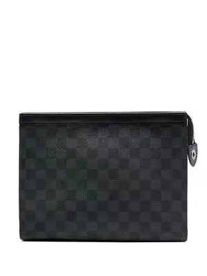 LOUIS VUITTON 2019 Damier Graphite Pochette Voyage Mm Clutch Bag