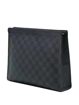 LOUIS VUITTON 2019 Damier Graphite Pochette Voyage Mm Clutch Bag