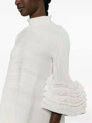 CFCL Ruffled Bell-sleeve Mini Dress