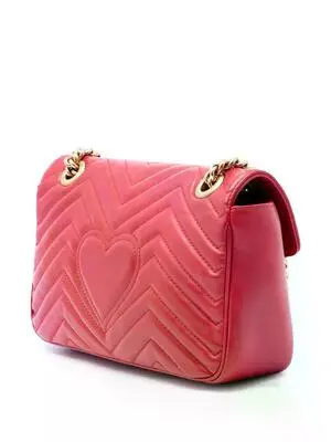 Gucci 2016-2026 Medium Gg Marmont Matelasse Calfskin Shoulder Bag - Red
