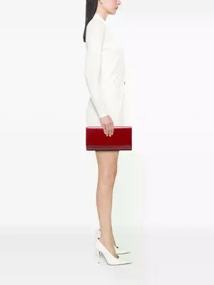 Gucci 2016-2026 Microguccissima Patent Broadway Clutch Bag - Red