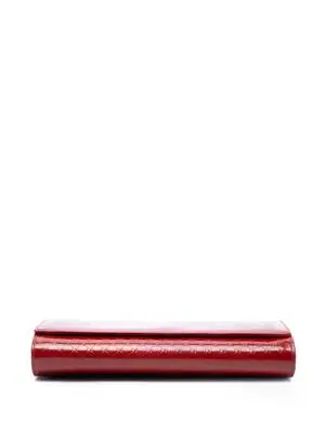 Gucci 2016-2026 Microguccissima Patent Broadway Clutch Bag - Red