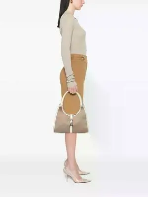 Gucci 2000-2015 Canvas Jackie Bardot Shoulder Bag - Brown