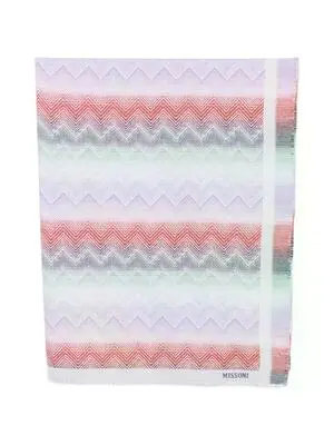 Missoni Zigzag-knit Frayed Scarf - White