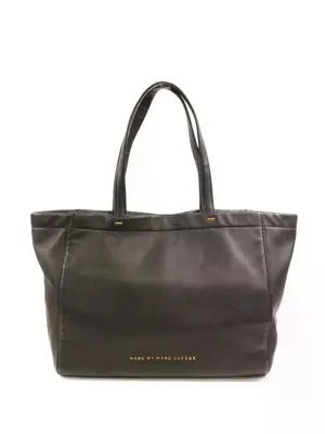 Marc Jacobs Logo Leather Tote Bag