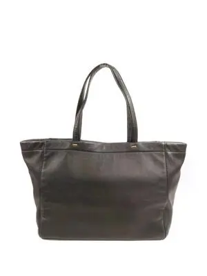 Marc Jacobs Logo Leather Tote Bag