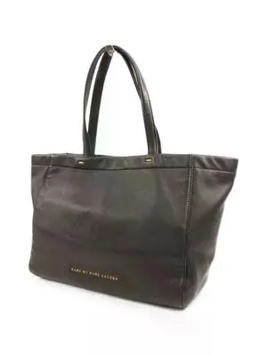 Marc Jacobs Logo Leather Tote Bag