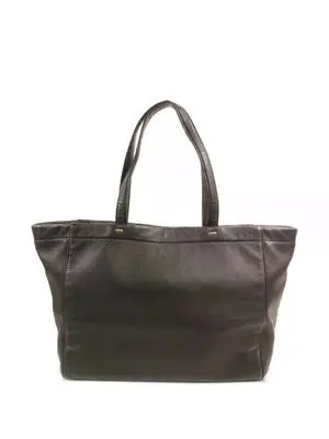 Marc Jacobs Logo Leather Tote Bag - Black