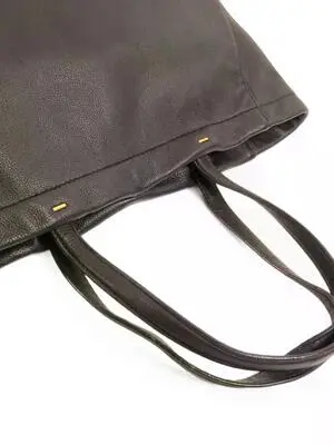 Marc Jacobs Logo Leather Tote Bag - Black