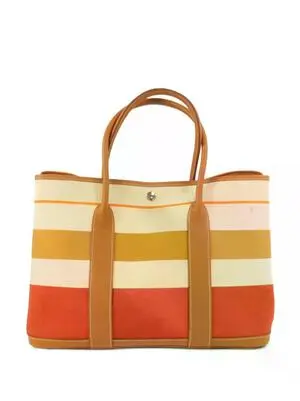 Hermès Garden Party Pm Canvas Tote Bag Brown
