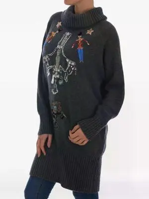 Dolce & Gabbana Embroidered Crystal-embellished Sweater