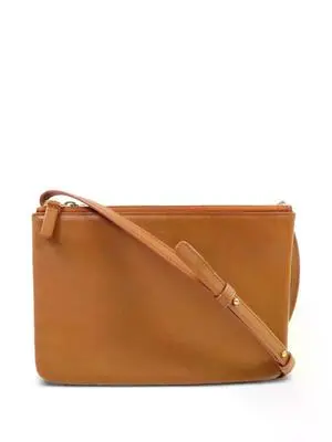 Celine Trio Leather Shoulder Bag - Brown