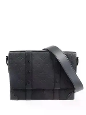 LOUIS VUITTON Monogram Taurillon Trunk Messenger Messenger Bag - Black