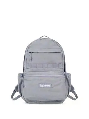 Supreme Logo-jacquard Backpack Grey