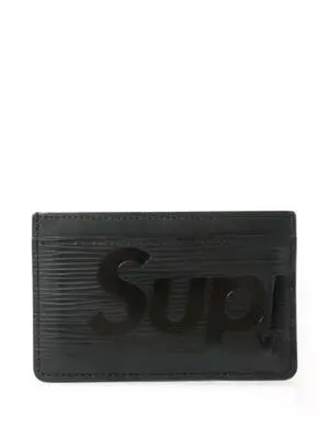 LOUIS VUITTON X Supreme Epi Card Holder - Black