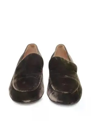 GIANVITO ROSSI Slip-on Velvet Loafers