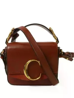 Chloé Mini C Leather Mini Shoulder Bag