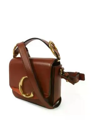 Chloé Mini C Leather Mini Shoulder Bag