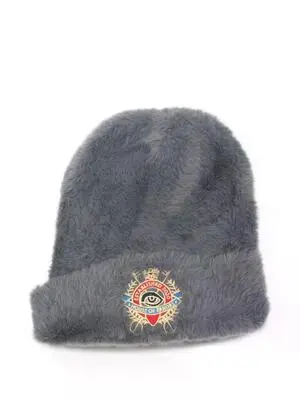 HOUSE OF ERRORS Logo-patch Beanie Hat - Grey