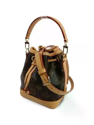 LOUIS VUITTON Nano Noe Monogram Canvas Tote Bag